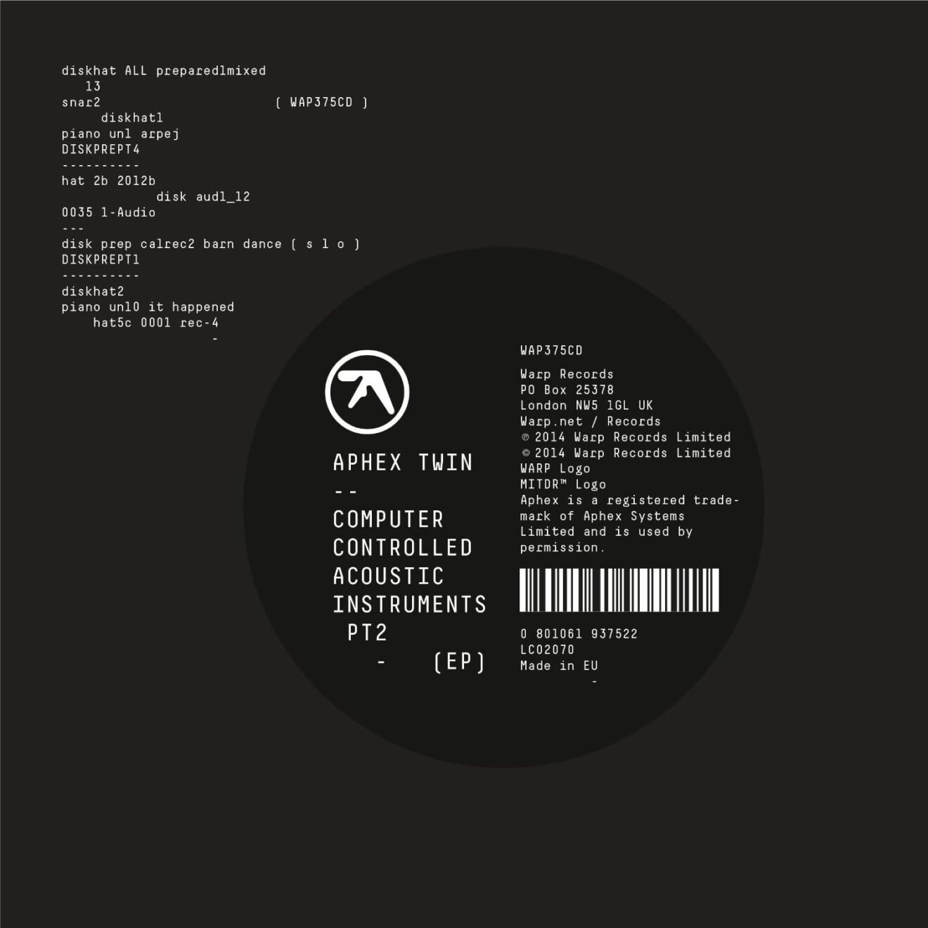 Computer Controlled Acoustic Instruments Pt 2 Aphex Twin • Besarab Records