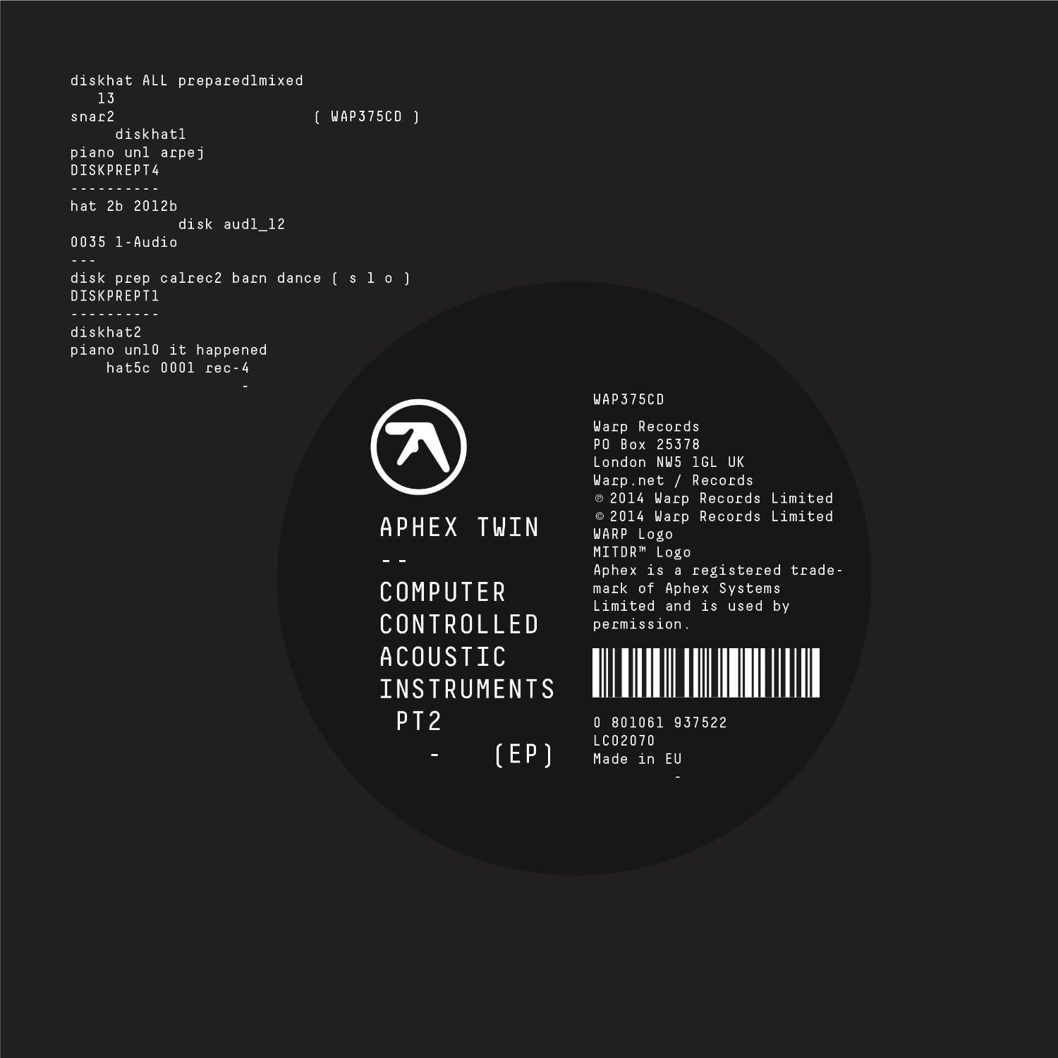 Computer Controlled Acoustic Instruments Pt 2 Aphex Twin • Besarab Records